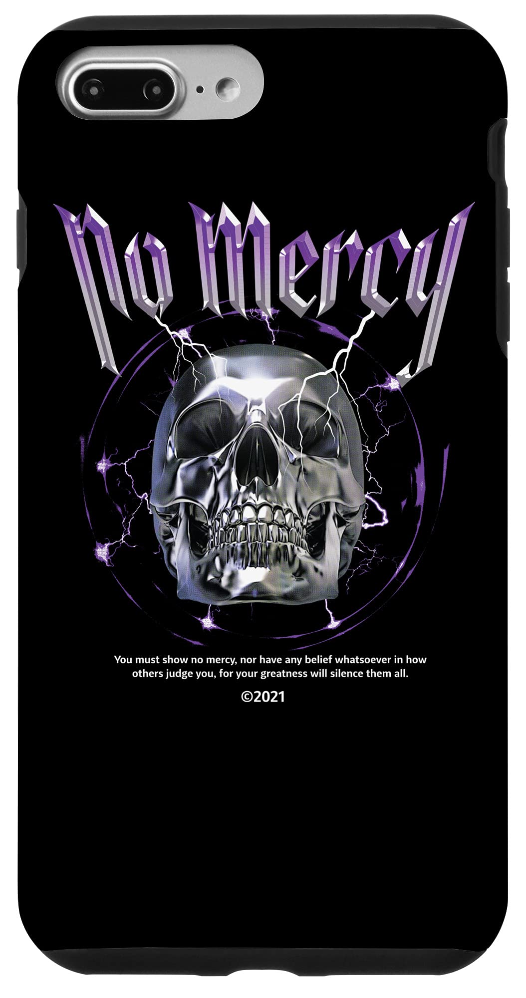 【楽天市場】iPhone 7 Plus/8 Plus No Mercy Heavy Metal Skull - 哀愁漂うエッジーなストリート ...
