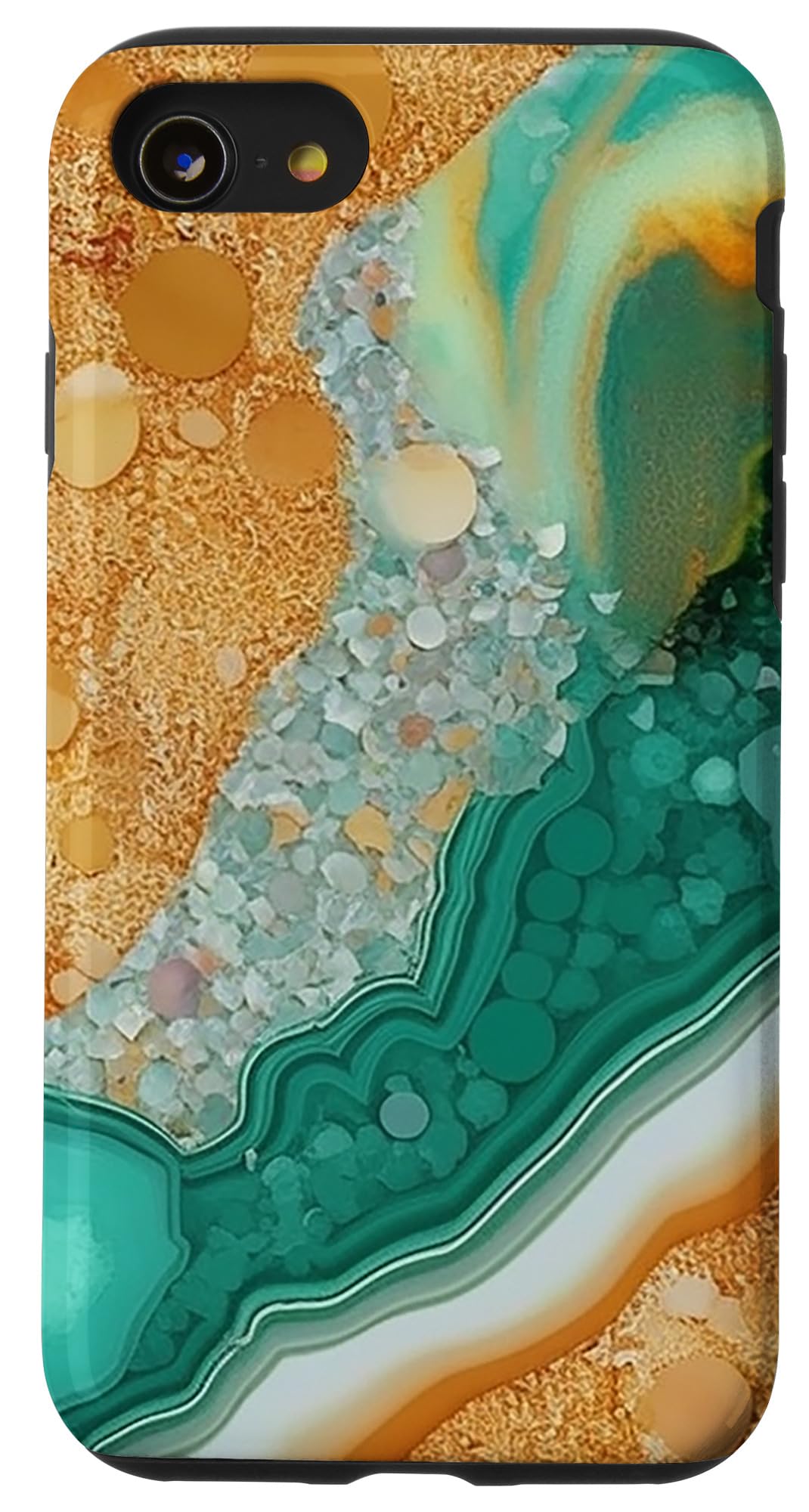 【楽天市場】iPhone SE (2020) / 7 / 8 モダン エメラルドグリーン サンド エレガント スマホケース：WES STORE