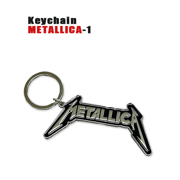 【楽天市場】ROCK KEY CHAIN METALLICA-1[メタリカ] LOGO ロゴ キーチェーン キーホルダー メタルロックTシャツ ...