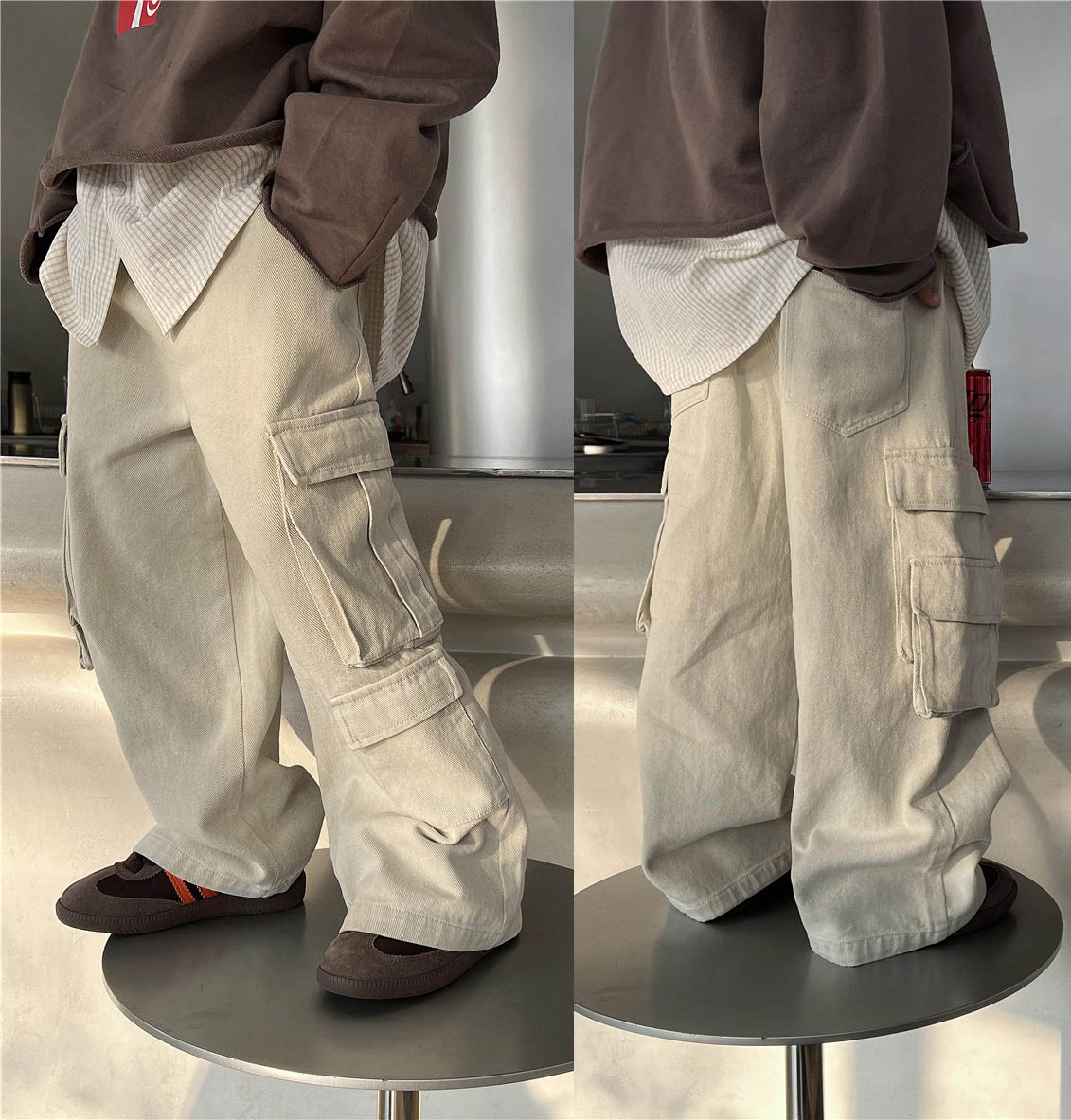 【楽天市場】90 100 110 120 130 140 150 160cm キッズ カーゴパンツ サルエル 男の子 ジュニア 幼稚園 小学生 ...