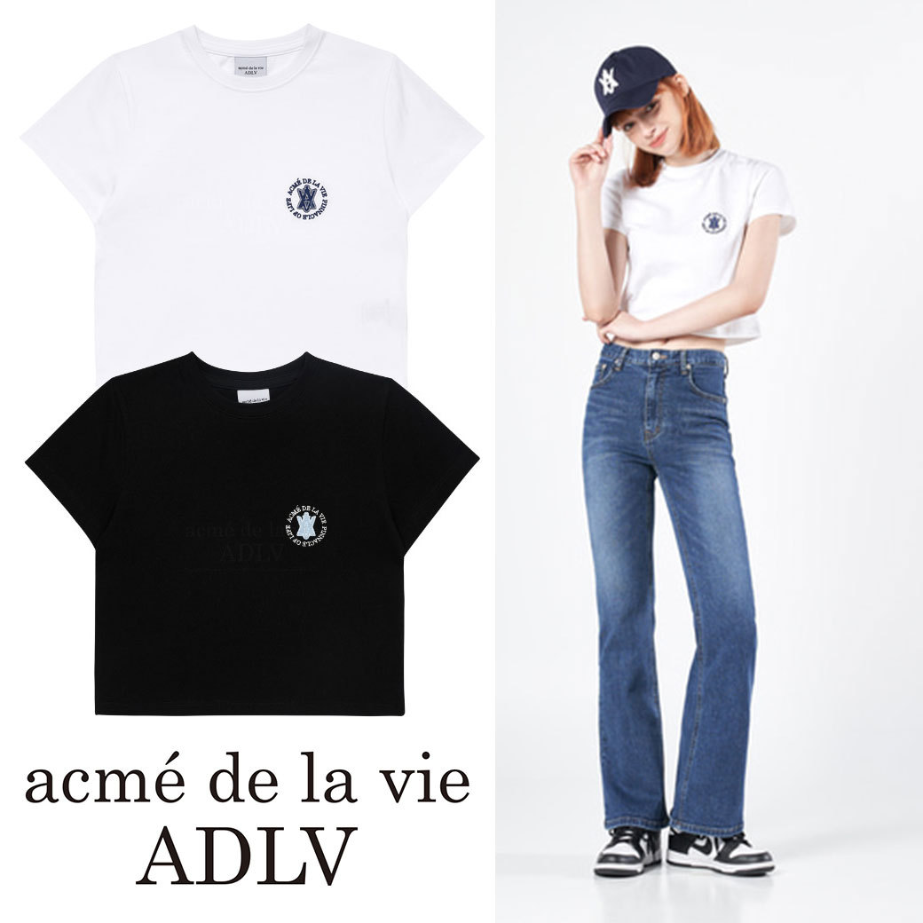 【楽天市場】LISA × acme de la vie (リサ × アクメドラビ）Logo Emblem Crop Top Tee(ADLV ...