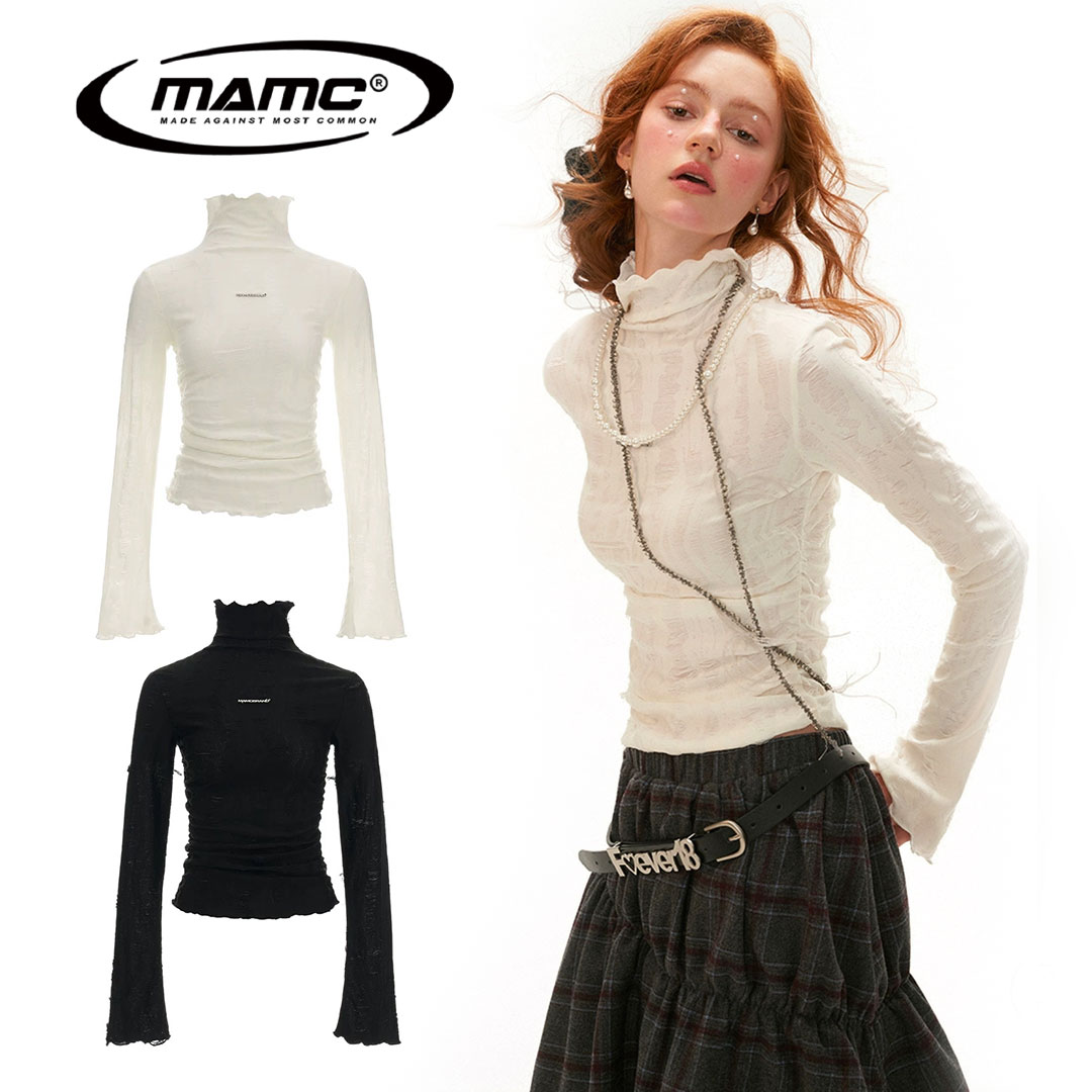 【楽天市場】MAMC エムエーエムシー シアータートルネックカットソー (WFMC-08) 正規品 送料無料 長袖 トップス 長袖 韓国 韓国 ...