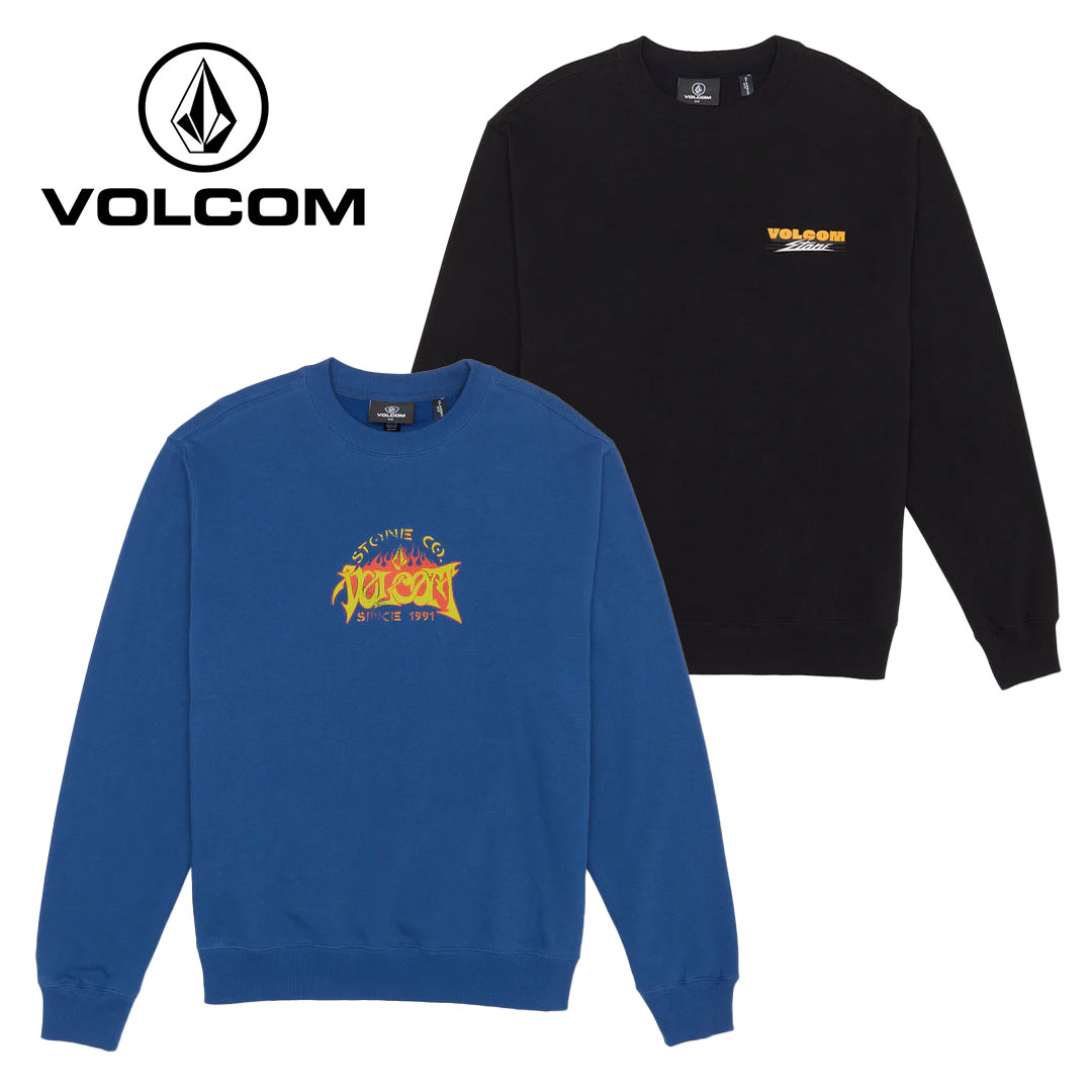 【楽天市場】【クーポン配布中】 VOLCOM ボルコム Allostone Crew Sweatshirt - Black 送料無料 20代 ...