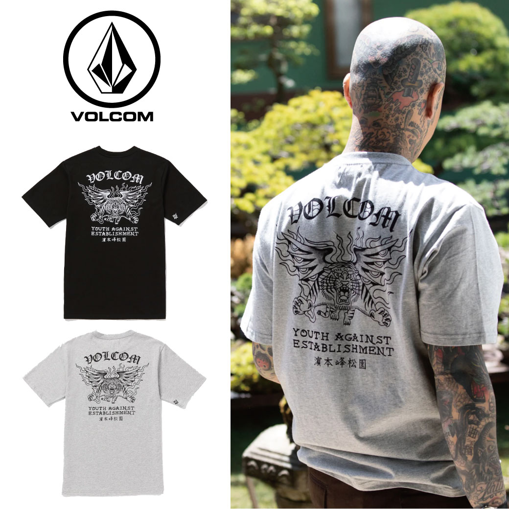 【楽天市場】VOLCOM ボルコム Tシャツ TOKYO TRUE FEATURED ARTIST YUSUKE TIGER SHORT ...