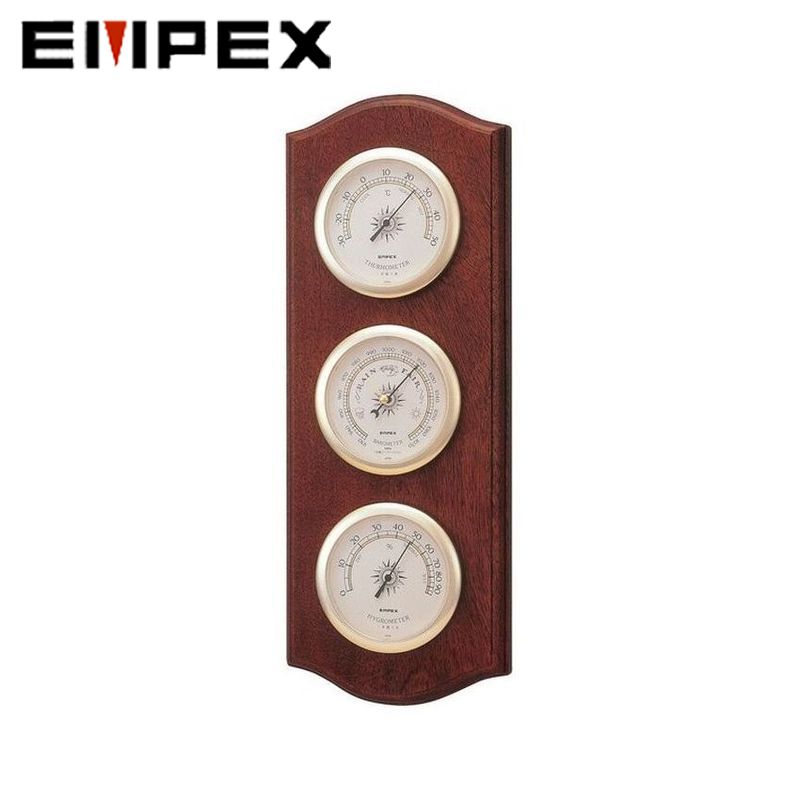 【楽天市場】エンペックス EMPEX 温度計 湿度計 気象計 温湿度計 BM-716 ウェザーガイド気象計 掛用 気圧計 気圧 計測 晴雨計 天気予測 天気予報 壁掛け ...