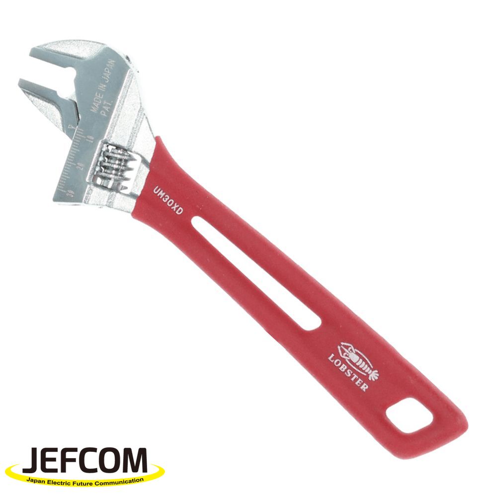 【楽天市場】モンキーレンチ 200mm ハイブリットモンキレンチ ソフトグリップ DCM-30XD JEFCOM ジェフコム 最大口幅 30mm 新機構 採用 手にやさしいグリップ形状 トルク ...