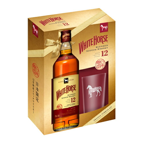 【楽天市場】ホワイトホース 12年 グラス付き 40度 700mlウイスキー スコッチ スコットランド ブレンデッド 長S：ウイスキー専門店 ...