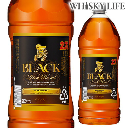 【楽天市場】【全品P3倍 10/10限定】ブラックニッカ リッチブレンド2.7L 2700ml [ウイスキー][ウィスキー][長S ...