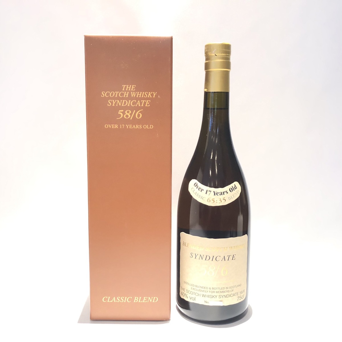 【楽天市場】シンジケート 58/6Over 17年SYNDICATE 58/6Over 17 Years Old40%vol / 75cl ...