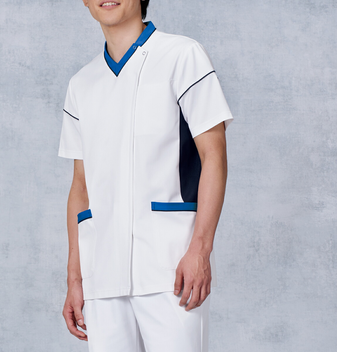 【楽天市場】KAZEN 旧アプロン 034 スクラブ 男女兼用 白衣 2022年新作商品：白衣のホワイトロード