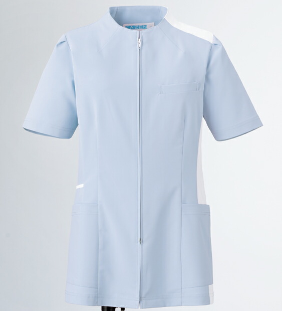 【楽天市場】KAZEN 旧アプロン 764 ジャケット 上衣 女性用 白衣 レディース：白衣のホワイトロード