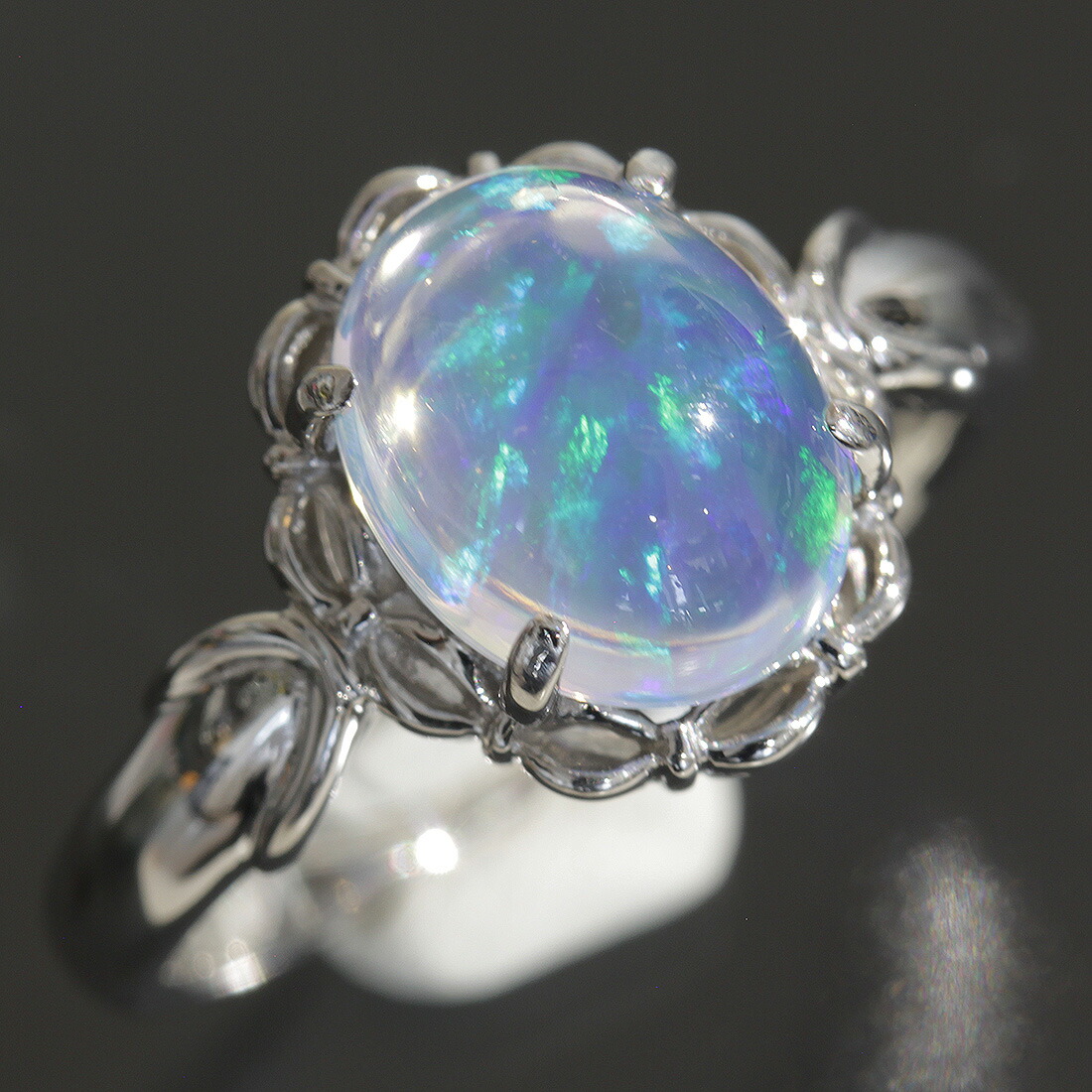 【楽天市場】合成オパール2.01ct 指輪 リング 5.8g ミニ鑑付 PT900 プラチナ E0277 | 指輪 レディース指輪 レディース ...