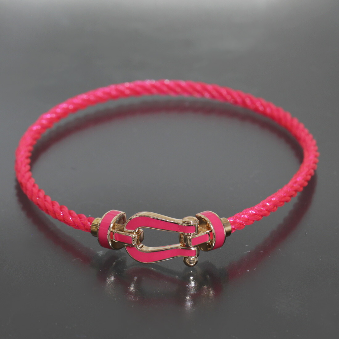 【楽天市場】FRED フレッド フォース10 ブレスレット MM エナメル ピンク K18PG ミディアム E0656┃ブレスレット ...