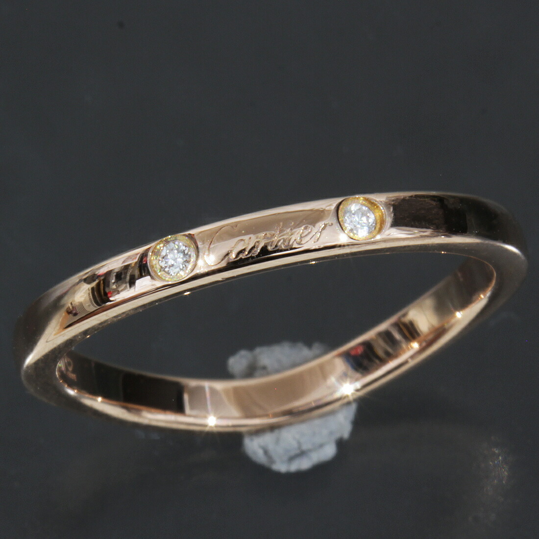 【楽天市場】カルティエ Cartier バレリーナ ダイヤ 3P リング 9号(49) Au750 K18PG ピンクゴールド 2.2g ...