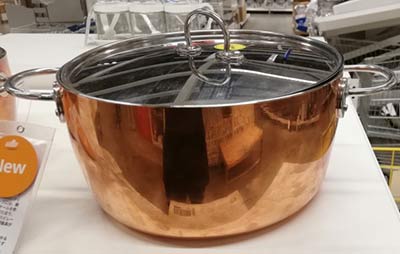 【楽天市場】あす楽【IKEA】イケア通販【FINMAT】鍋 ふた付き, 銅/ステンレススチール, 5 L：WhiteLeaf ホワイトリーフ