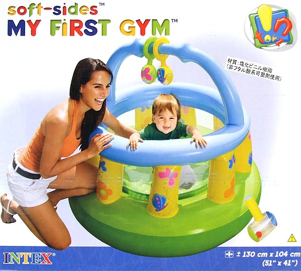 【楽天市場】INTEX社製ソフトサイドマイファーストジム 48474(130cm×104cm)：ウイッチ
