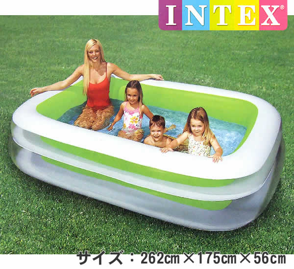 【楽天市場】【送料無料】INTEX社製 スイムセンターファミリープール(262cm×175cm×56cm) 56483：ウイッチ