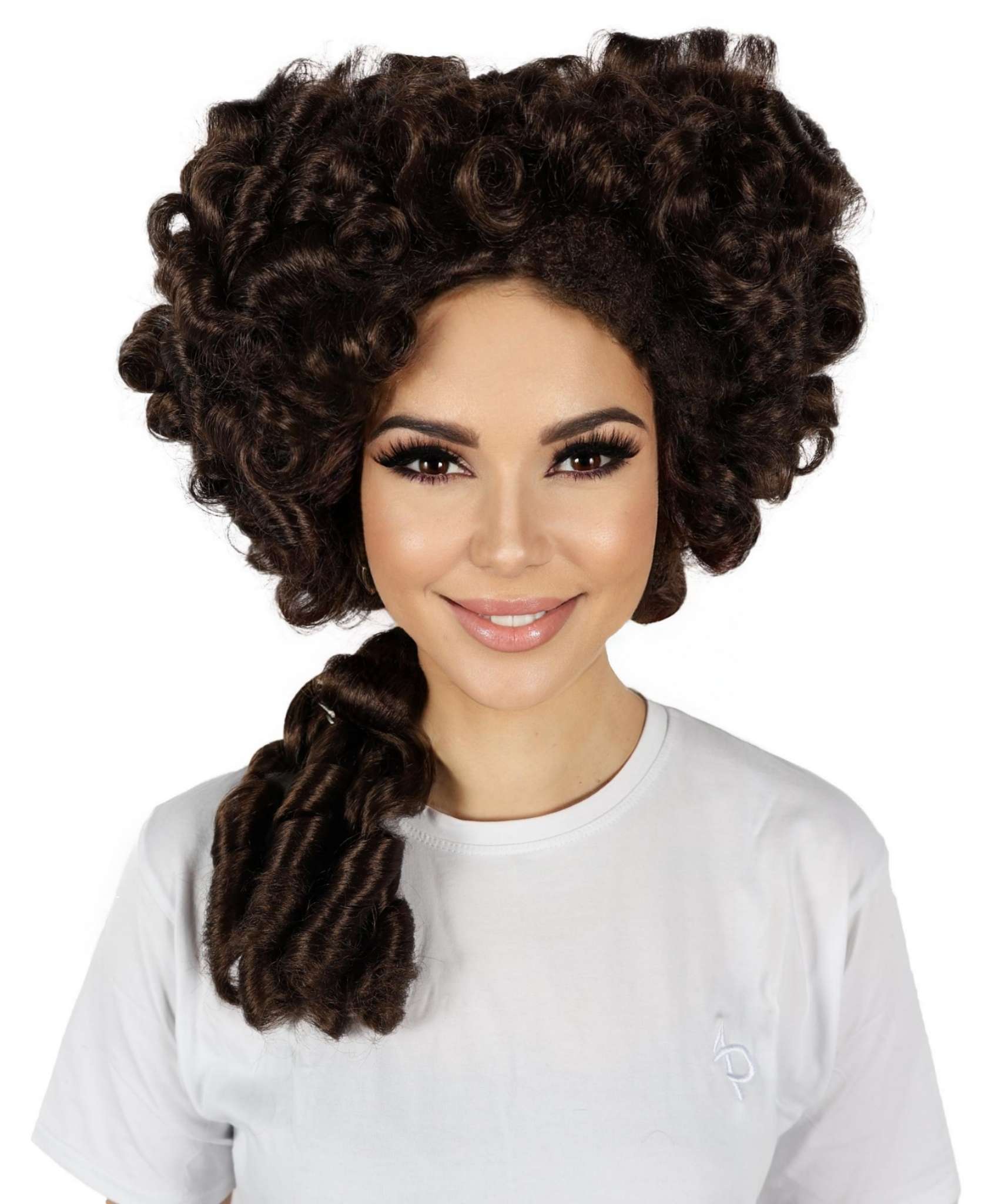 【楽天市場】かつら ウィッグ h-6411 アラジン ジーニー ワールドカップ オリンピック 舞台 クリスマス コスプレ ボブ ポプキン ...