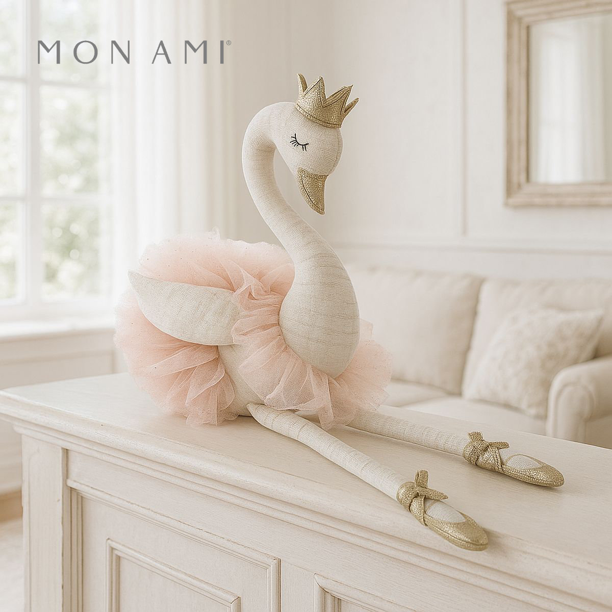 【楽天市場】【スーパーSALE割引】 ライラ スワンバレリーナ 29cm 白鳥 | モナミ ぬいぐるみ 雑貨 アート デザイン かわいい ファーストトイ ギフト プレゼント Mon Ami ...