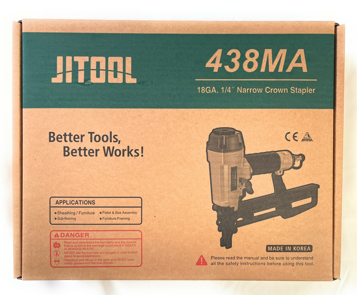 【楽天市場】JITOOL 438MA エアタッカ デカタッカー 438MA線 ステープル用 常圧：ウィンショップ楽天市場店