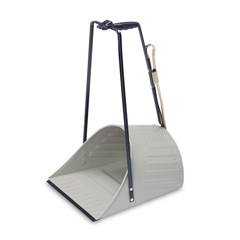 【楽天市場】【大容量・自立式】口が大きい鉄道チリトリ｜玄関の掃き掃除や庭の落ち葉掃除に人気です 屋外用ちりとり 塵取り フタ付き グレー 灰色 ...