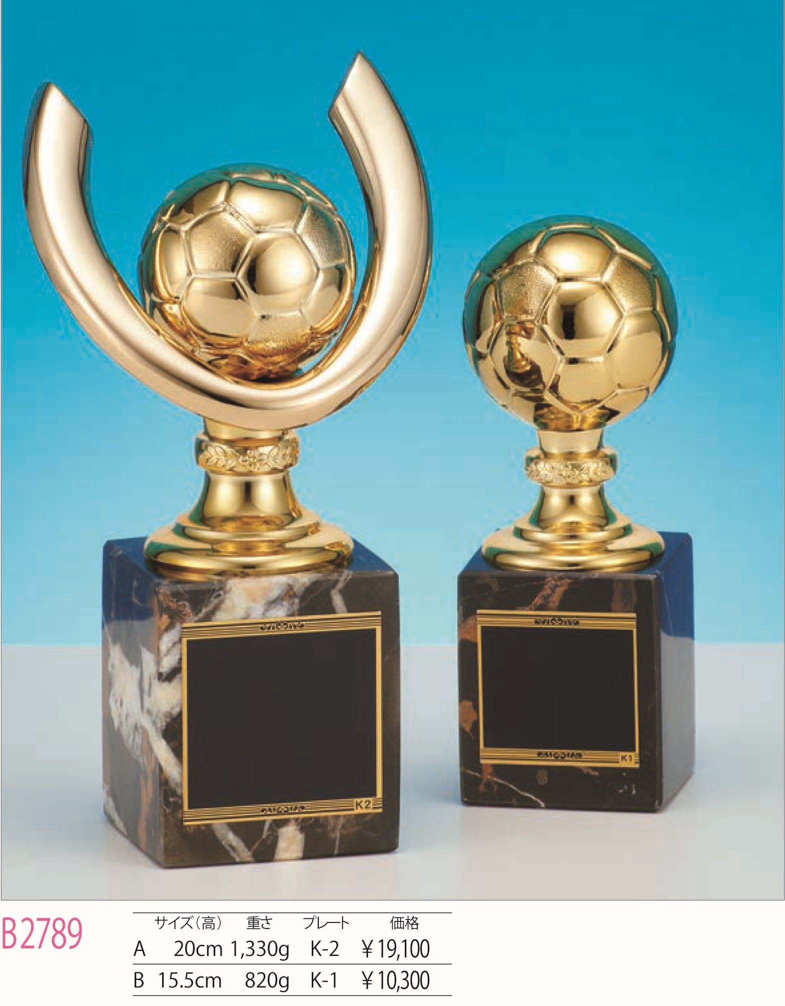 【楽天市場】【文字彫刻無料】ブロンズ(B2789)／サッカー：カップ・トロフィー専門店Winner