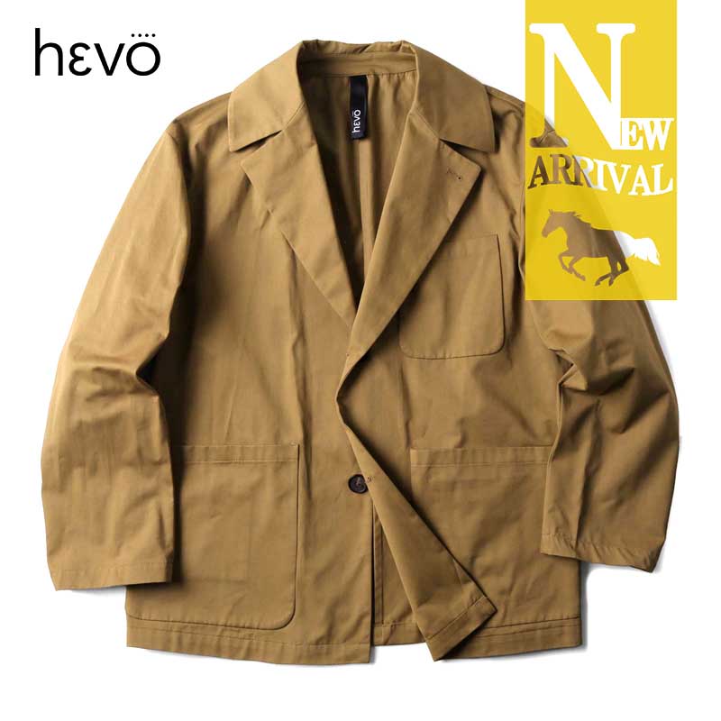 【楽天市場】HEVO / イーヴォ｜コットンギャバジン2Bジャケット(VIESTE)｜（キャメル）｜ 春夏 スプリングアウター コート アルスタージャケット メンズ イタリア アウトレット ...