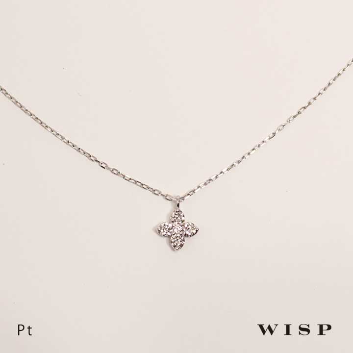 【楽天市場】ダイヤモンドネックレス プラチナ ペンダント Pt フリーアジャスター フラワー WISP ウィスプ ジュエリー シンプル ギフト プレゼント ジュエリー レディース：WISP ...