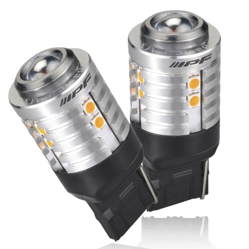 【楽天市場】【 】M's Basic by IPF ウィンカー LED バルブ T20 アンバー 530ルーメン ウィンカーポジション対応 ハーフミラートップレンズ仕様 ピンチ部違い対応 2個 ...