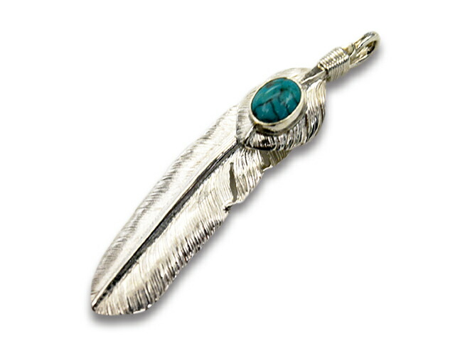 【楽天市場】【FIRST ARROW's/ファーストアローズ】「Large Feather with Turquoise Heart ...