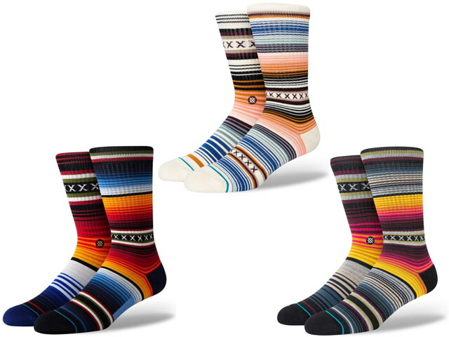 【楽天市場】全3色【STANCE SOX/スタンスソックス】「Crew Socks”CURREN ST”/クルーソックス”カレン ST ...