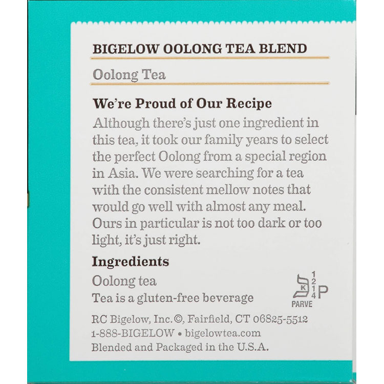 【楽天市場】ビゲロー ウーロン茶 20包 38g (1.37oz) BIGELOW Oolong Tea Caffeinated 厳選茶葉 お ...