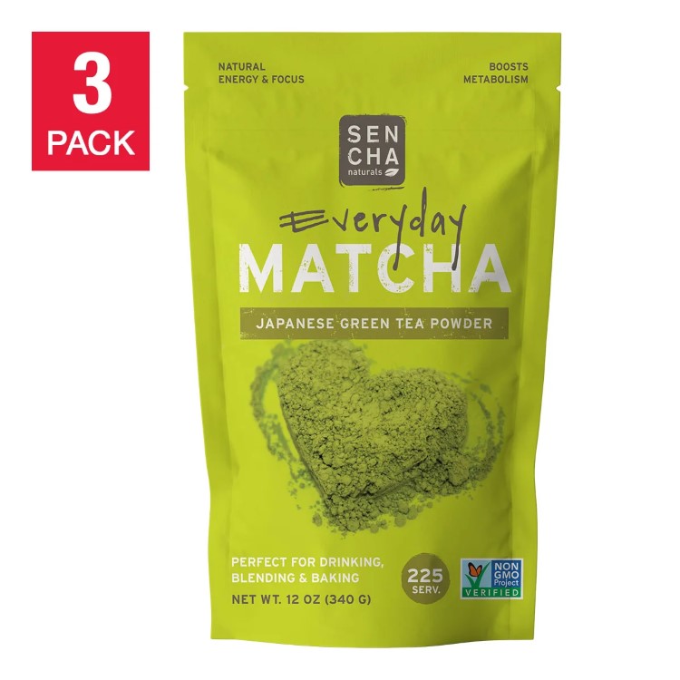 【楽天市場】【アメリカフェア】Sencha Naturals エブリデイ抹茶緑茶パウダー、3パック Sencha Naturals ...