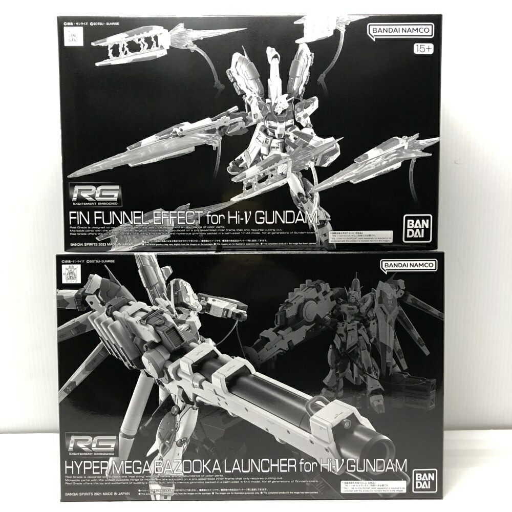 【楽天市場】【中古】【未組立】【セット】1/144 RG Hi-νガンダム フィン・ファンネルエフェクト／ハイパー・メガ・バズーカ・ランチャー＜プラモデル＞（代引き不可）6605：新星堂 ...