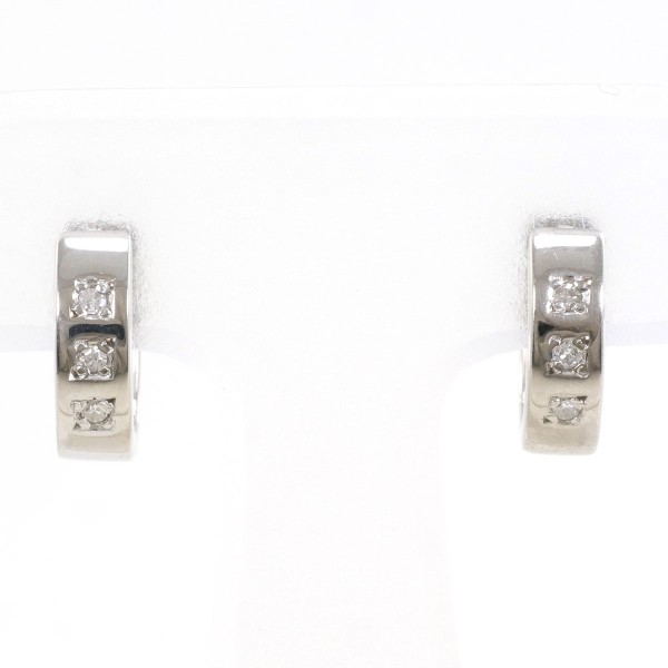 【楽天市場】K14 14金 WG ホワイトゴールド ピアス ダイヤ 総重量約2.0g ジュエリー 中古 送料無料 新品同様 【中古】【あす楽】 ギフトラッピング無料：ワンダープライス 楽天市場店