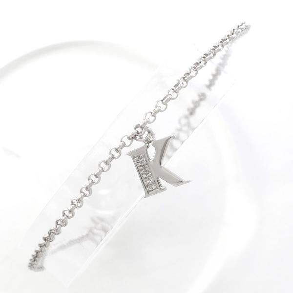 【楽天市場】K14 14金 WG ホワイトゴールド ブレスレット ダイヤ 総重量約2.0g 約18cm ジュエリー 中古 送料無料 新品同様 【中古】【あす楽】 ギフトラッピング無料：ワンダー ...