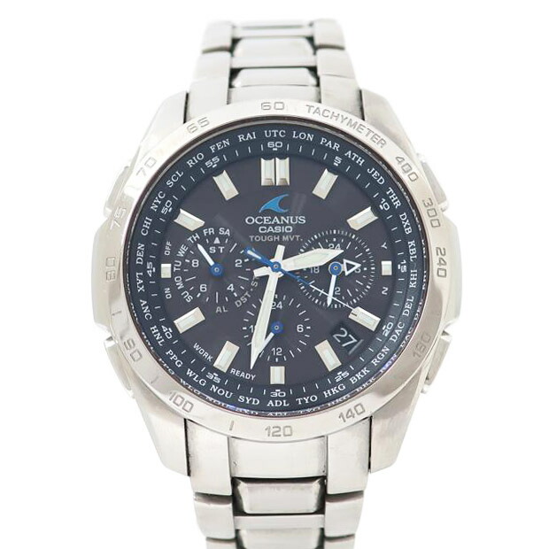 【楽天市場】CASIO カシオ/オシアナス OCEANUS ソーラー電波時計/OCW-T600-1AJF/時計/ABランク/65【中古 ...