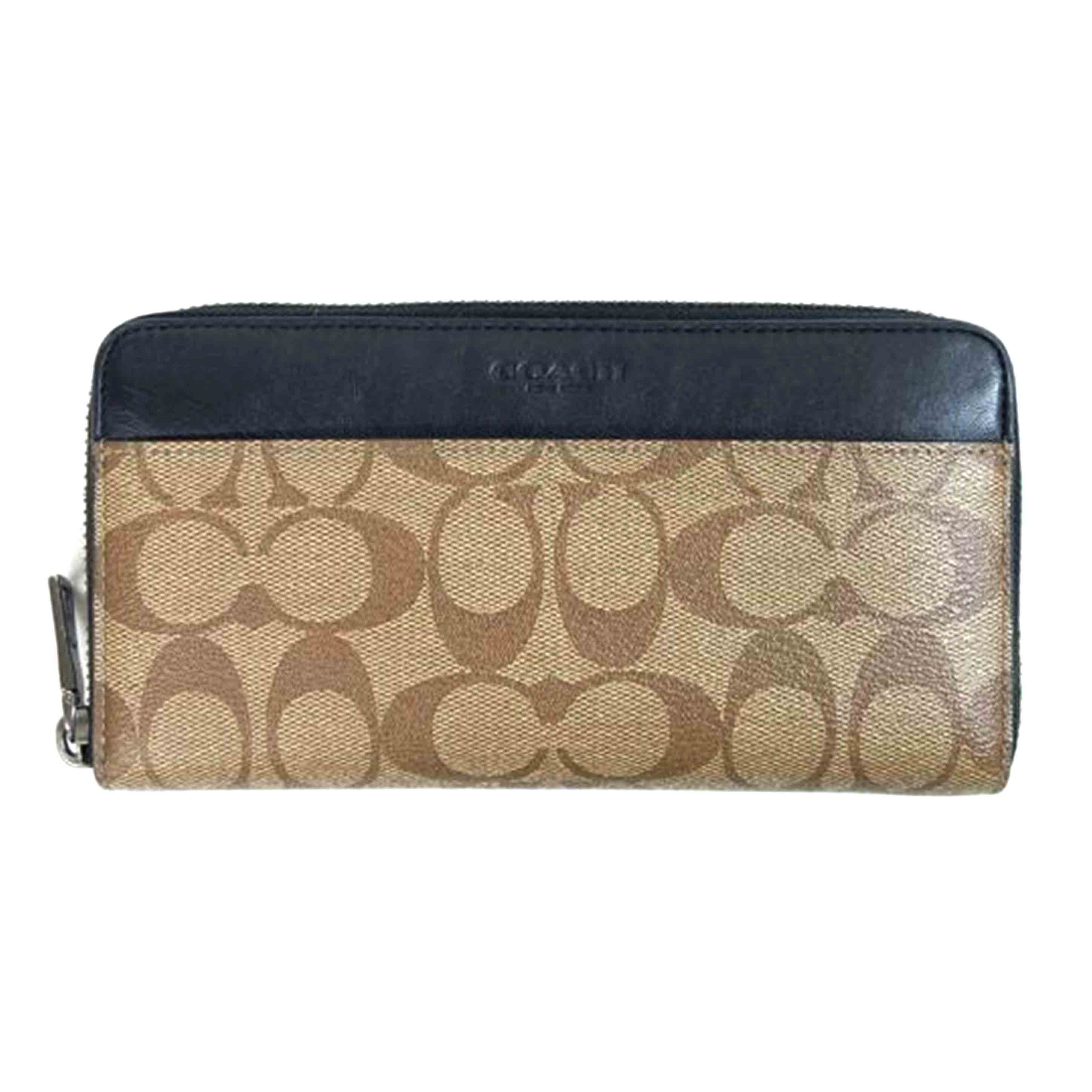 【楽天市場】COACH コーチ/PVCシグネチャーラウンドファスナー長財布/F58112/E19**/コーチ/Bランク/71【中古】：ワンダー ...