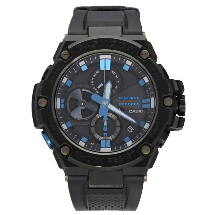【楽天市場】CASIO カシオ/G-SHOCK/G-STEEL×BLUE NOTE/GST-B100BNR-1AJR/003*****/G ...