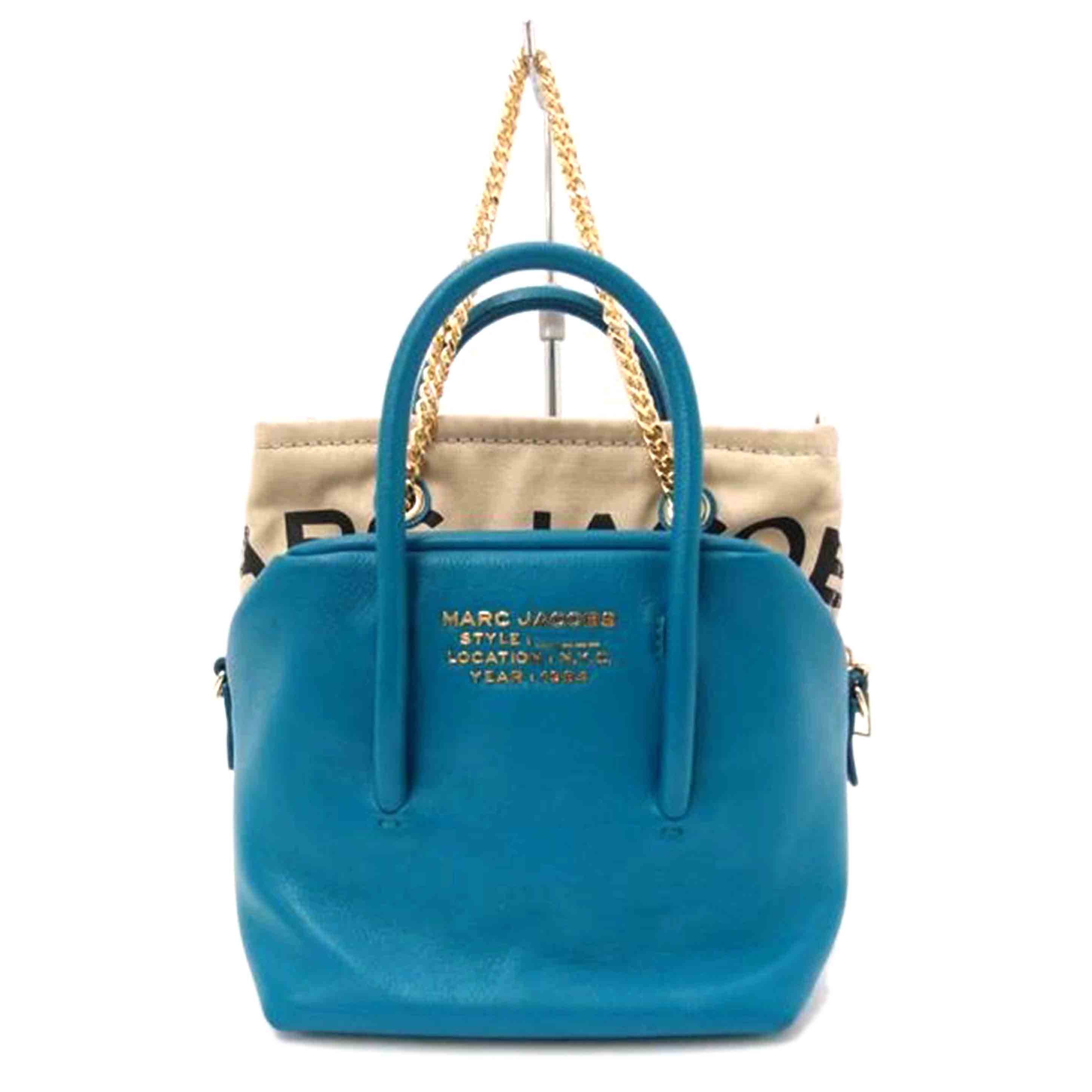 【楽天市場】MARC JACOBS マークジェイコブス/ザデュエット2wayハンド/ブルー/SLB****/Aランク/69【中古】：ワンダー ...