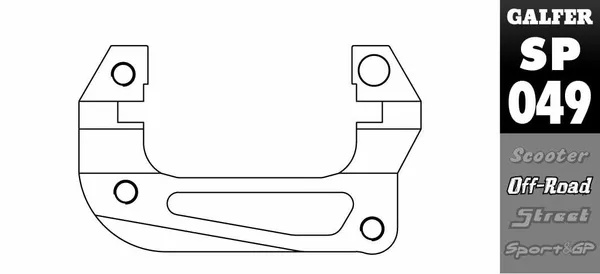 【楽天市場】Galfer / ガルファー ブレーキキャリパーアダプター | SP049：ワンダーテック