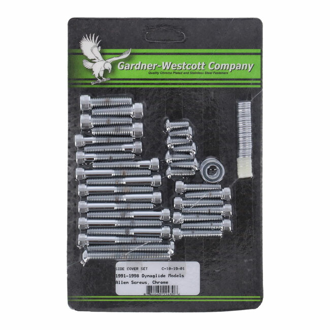 【楽天市場】GARDNER-WESTCOTT Big Twin side cover mount kit- chrome allen | 510631：ワンダーテック