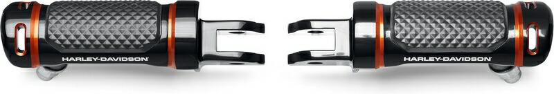 【楽天市場】Harley-Davidson Adversary Rider Footpegs - Black Orange - 21 ...