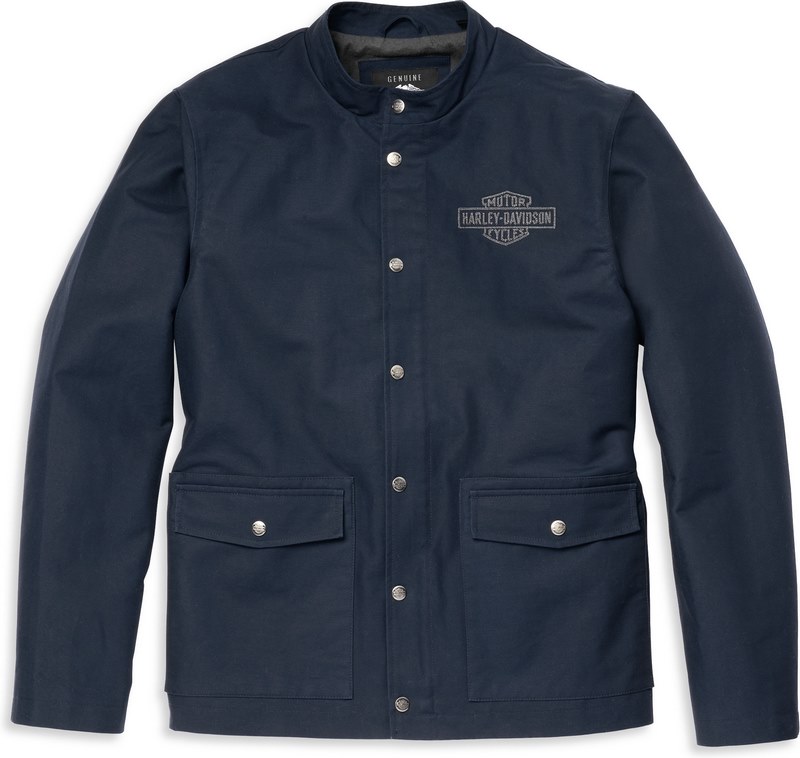 【楽天市場】Harley-Davidson Men'S Chainstitch Embroidery Twill Jacket- Dark ...