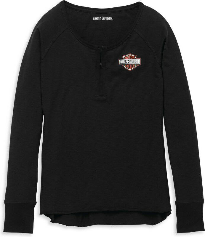 【楽天市場】Harley-Davidson Henley-Knit- Black | 96205-22VW：ワンダーテック