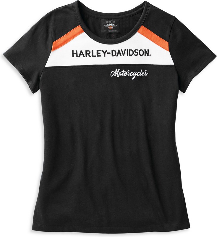 【楽天市場】Harley-Davidson Women'S Accelerate Stripe Knit Top- Colorblock ...