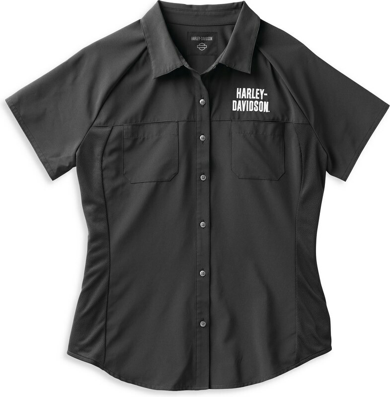 【楽天市場】Harley-Davidson Women'S Pivot Performance Shirt With Coolcore ...