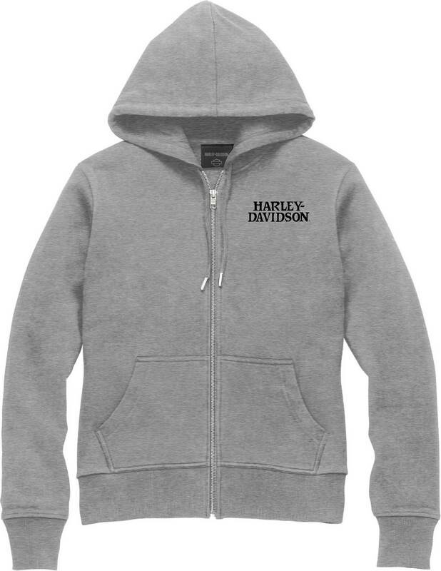 【楽天市場】Harley-Davidson Women'S Special Skull Zip Front Hoodie- Heather ...