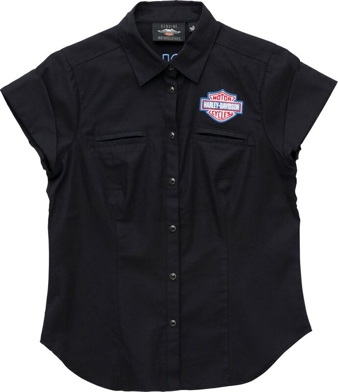 【楽天市場】Harley-Davidson Shirt-Woven- Black Beauty 2 | 96673-22VW：ワンダーテック