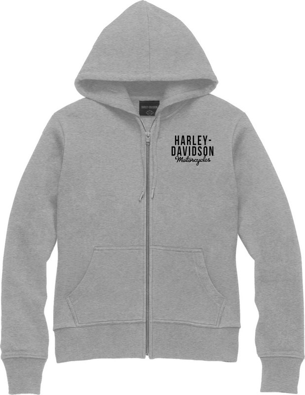 【楽天市場】Harley-Davidson Women'S Special Zip Front Hoodie- Light Grey ...
